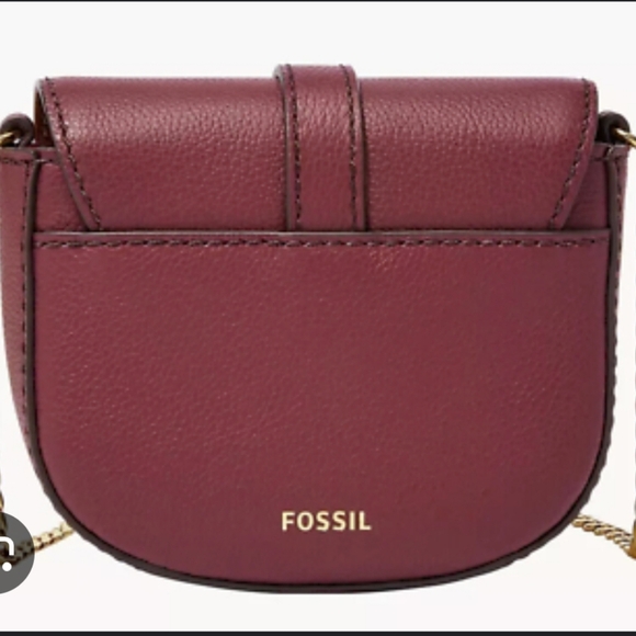 Fossil | Bags | Fossil Emery Micro Gold Chain Crossbody Bag | Poshmark
